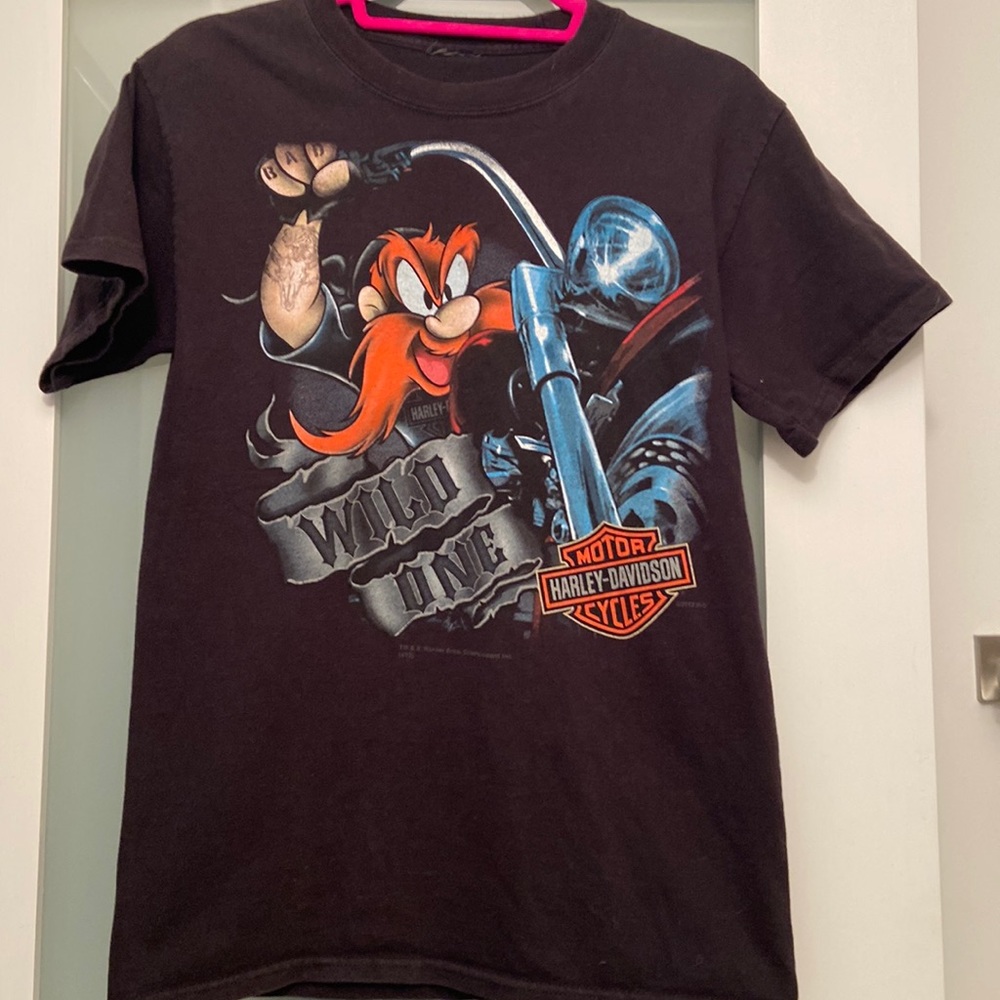 Harley Davidson Yosemite Sam Black T-Shirt Womens Med… - Gem